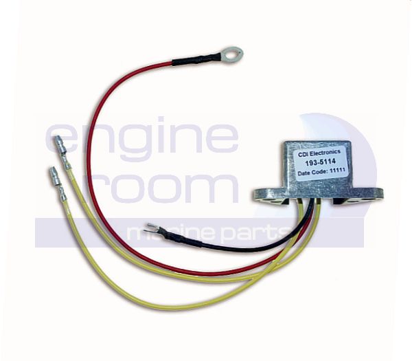 Evinrude Johnson (2 Cyl) Voltage Rectifier (REGULATED) 0445114 (193 ...